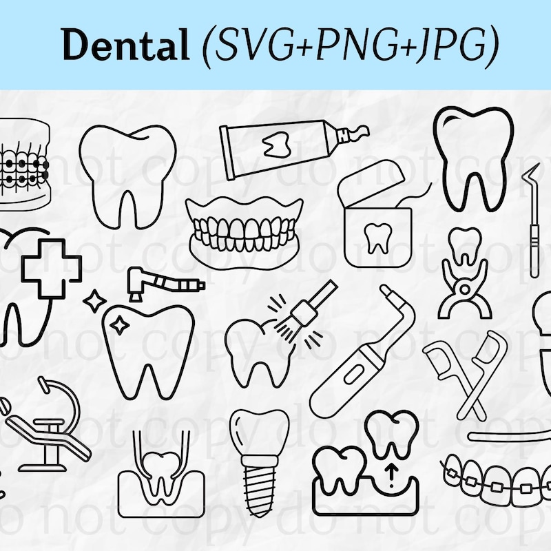 Dental Clipart - Etsy