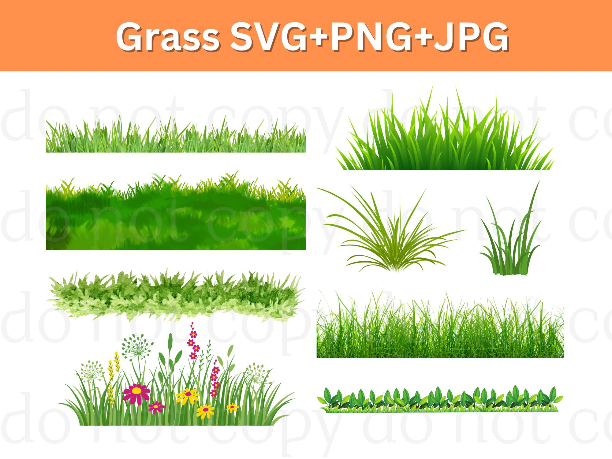 Grass Svg Bundle, Green Grass SVG, Grass Border, Grass Svg Clipart ...