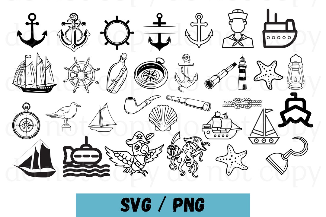 32 Navigation Svg Bundle, Nautical Svg, Beach Svg, Boat Svg, Anchor Svg ...