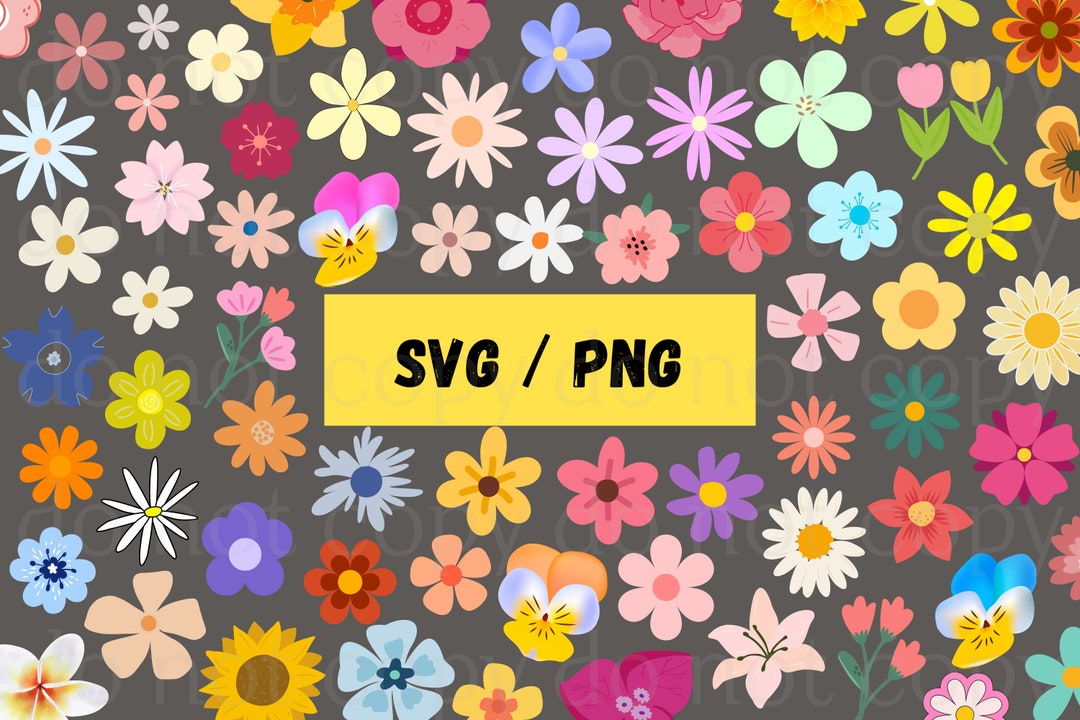 Flower Bouquet, Svg, Flower Svg, Wedding Svg, Wildflowers Svg, Flowers ...