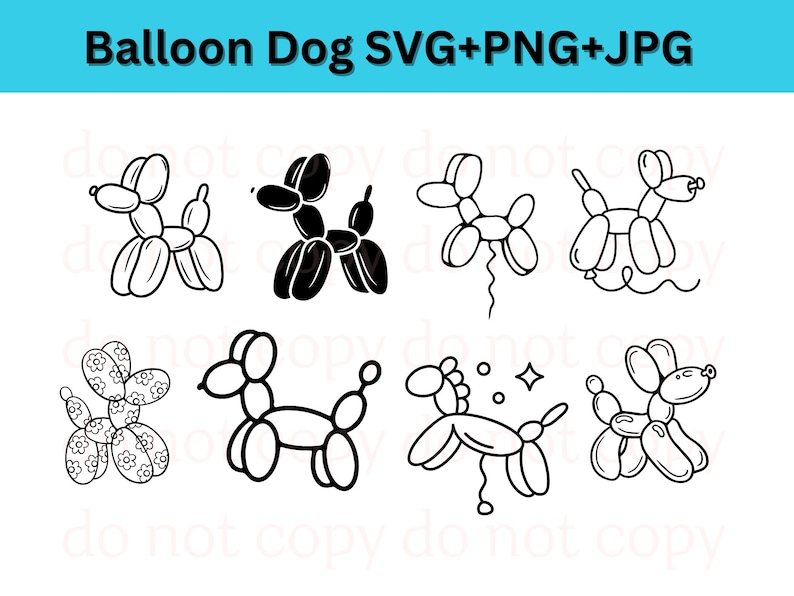 Balloon Dog SVG Bundle, Balloon Dogs Svg, Dog Svg, Cut File, Sausage ...