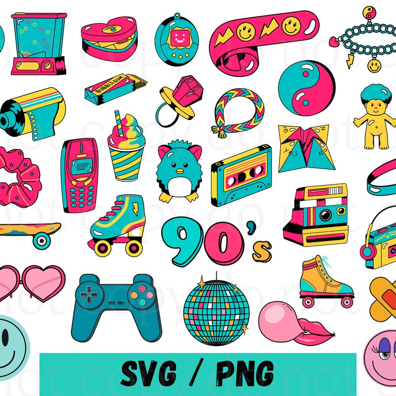 90s Clipart - Etsy