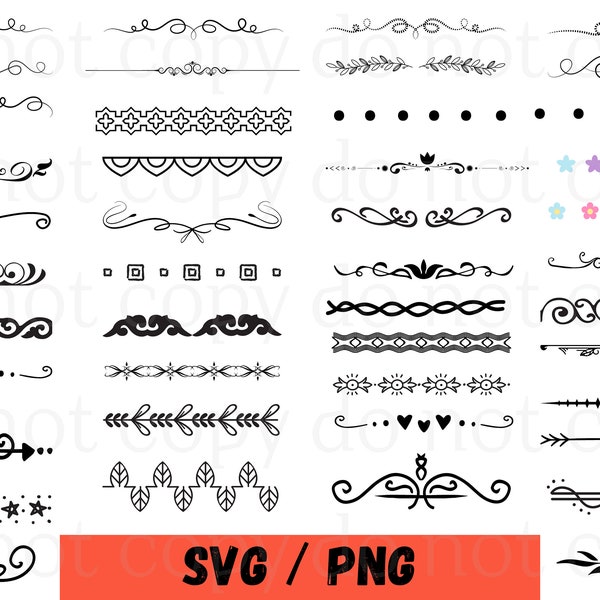 Separator Svg File - Etsy