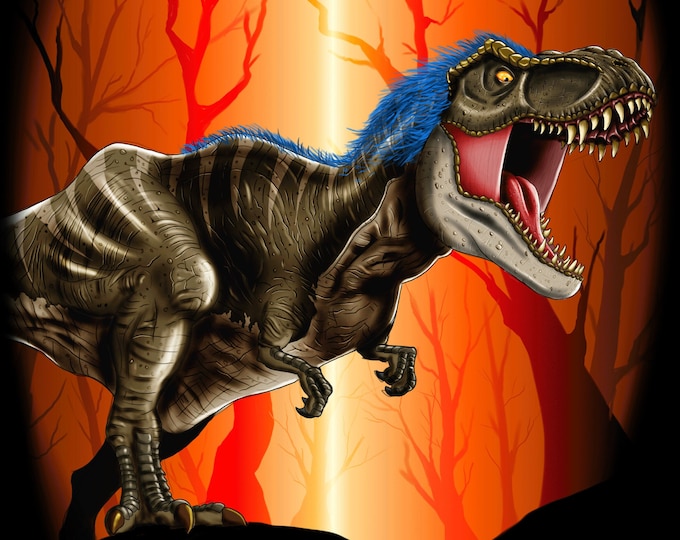 Dinosaur Digital Image T-rex Digital Download Tyrannosaurus Image ...