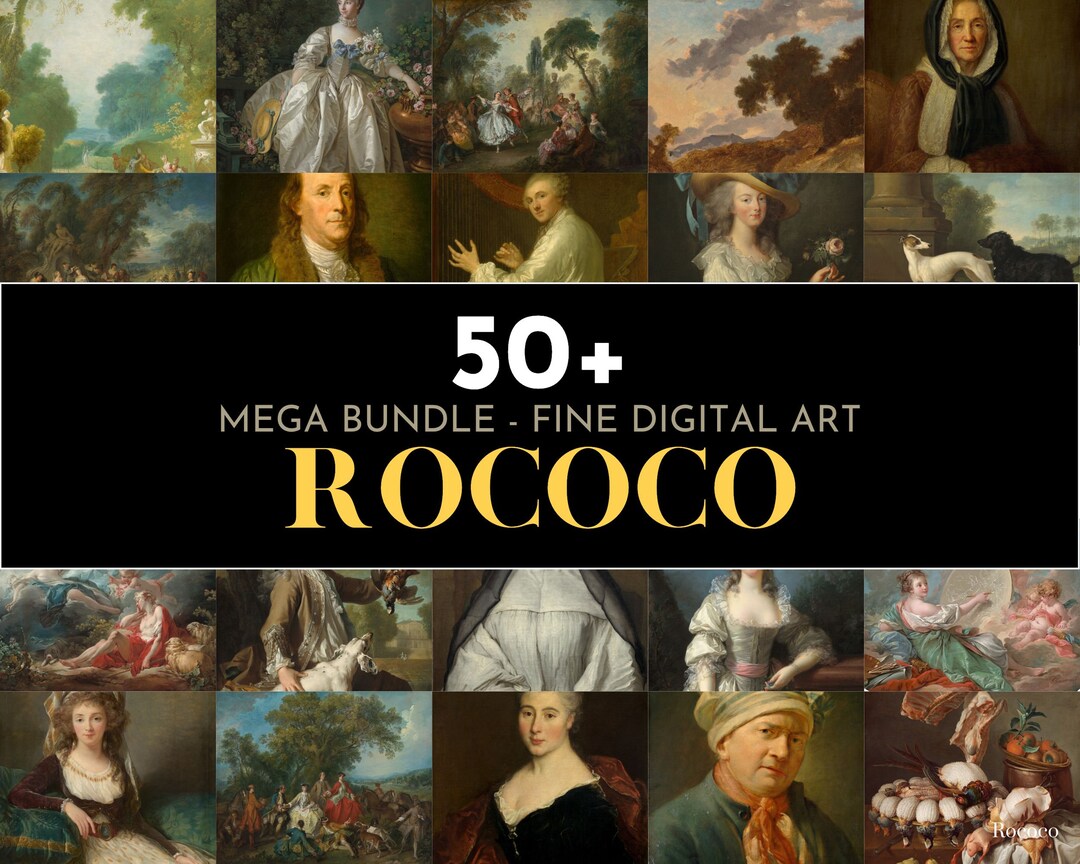 50 ROCOCO Gallery Wall Art Prints Download, Printable Vintage Eclectic ...