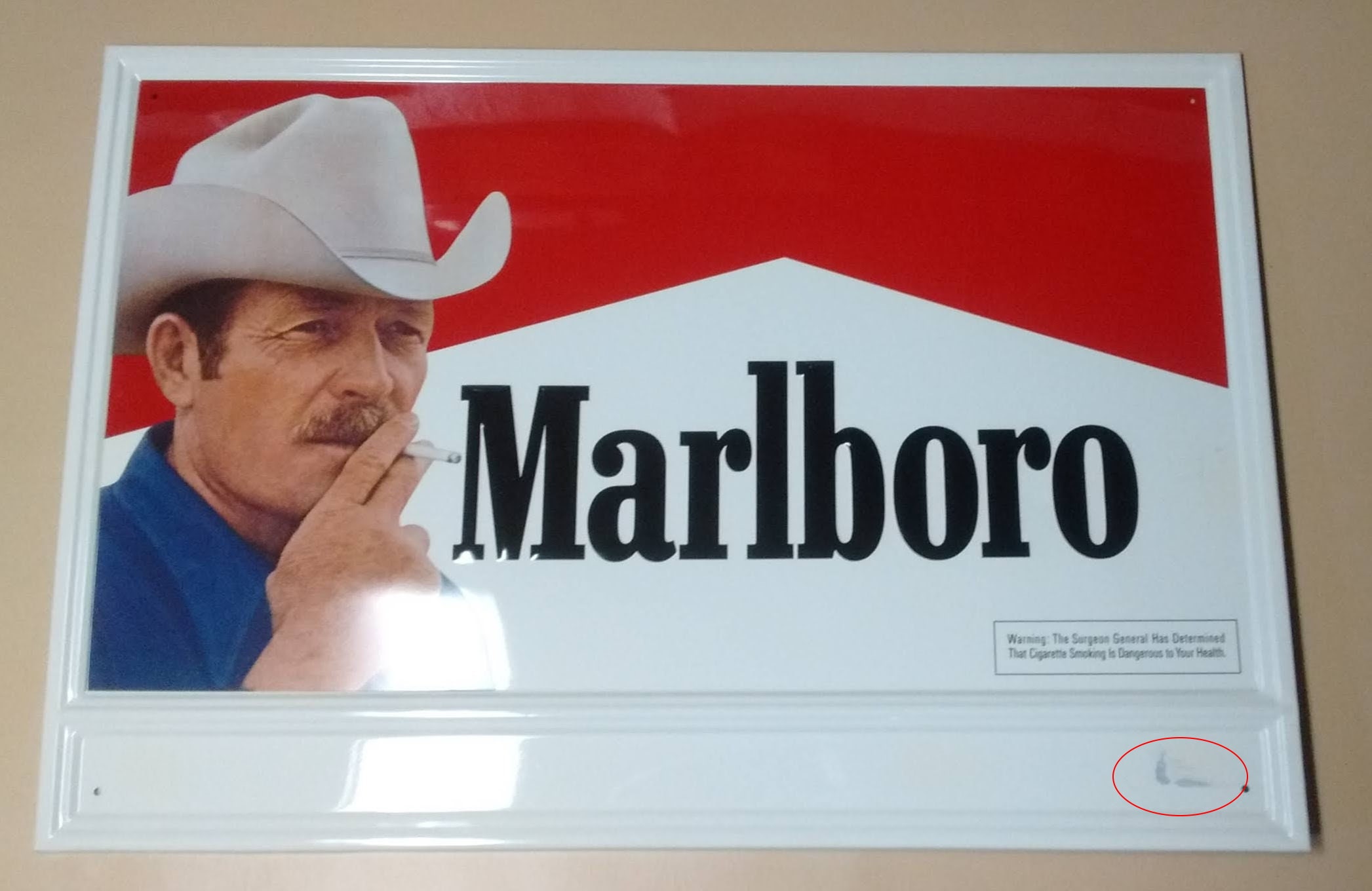 Marlboro Promotional Signs, Metal (22" H X 32" W) & Plastic (40" H X 24 ...