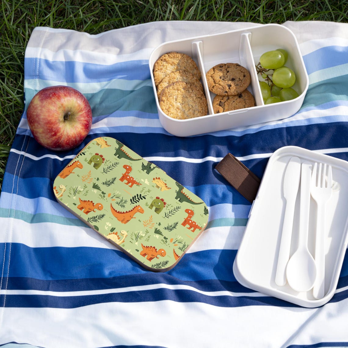 Cute Dinosaur Lunch Box for Toddlers & Kids – Bento Style, Bpa-free ...
