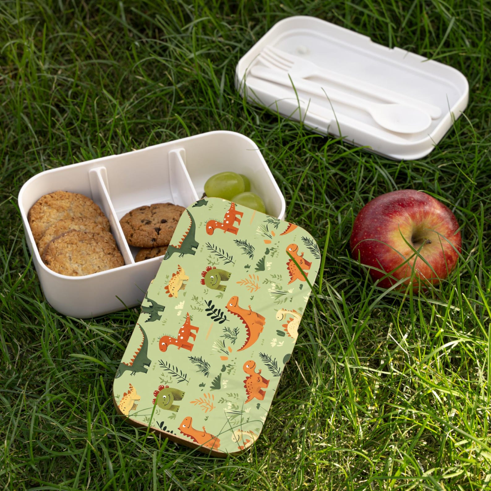 Cute Dinosaur Lunch Box for Toddlers & Kids – Bento Style, Bpa-free ...