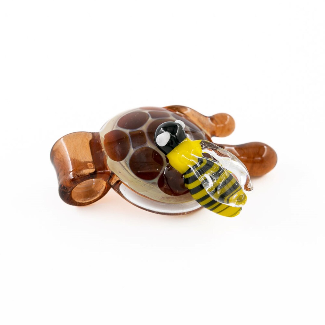 Glass Honey Bee Pendant - Etsy