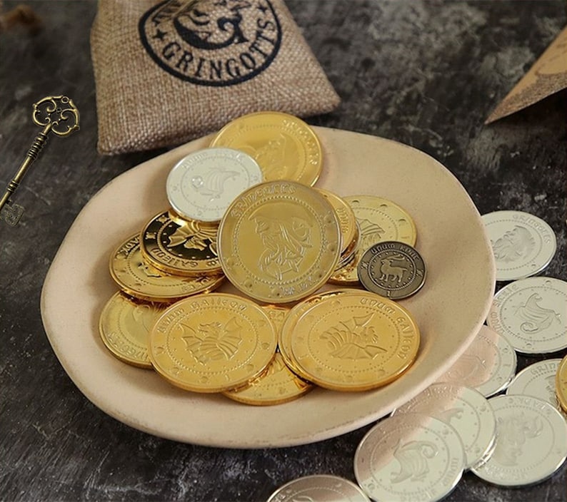 Gringotts Bank Coins Galleon Gold Wizarding World Currency - Etsy Australia