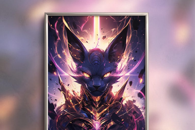 Beerus Portrait DBZ Anime Wallpaper Digital Download Dragon Ball Z Gift ...