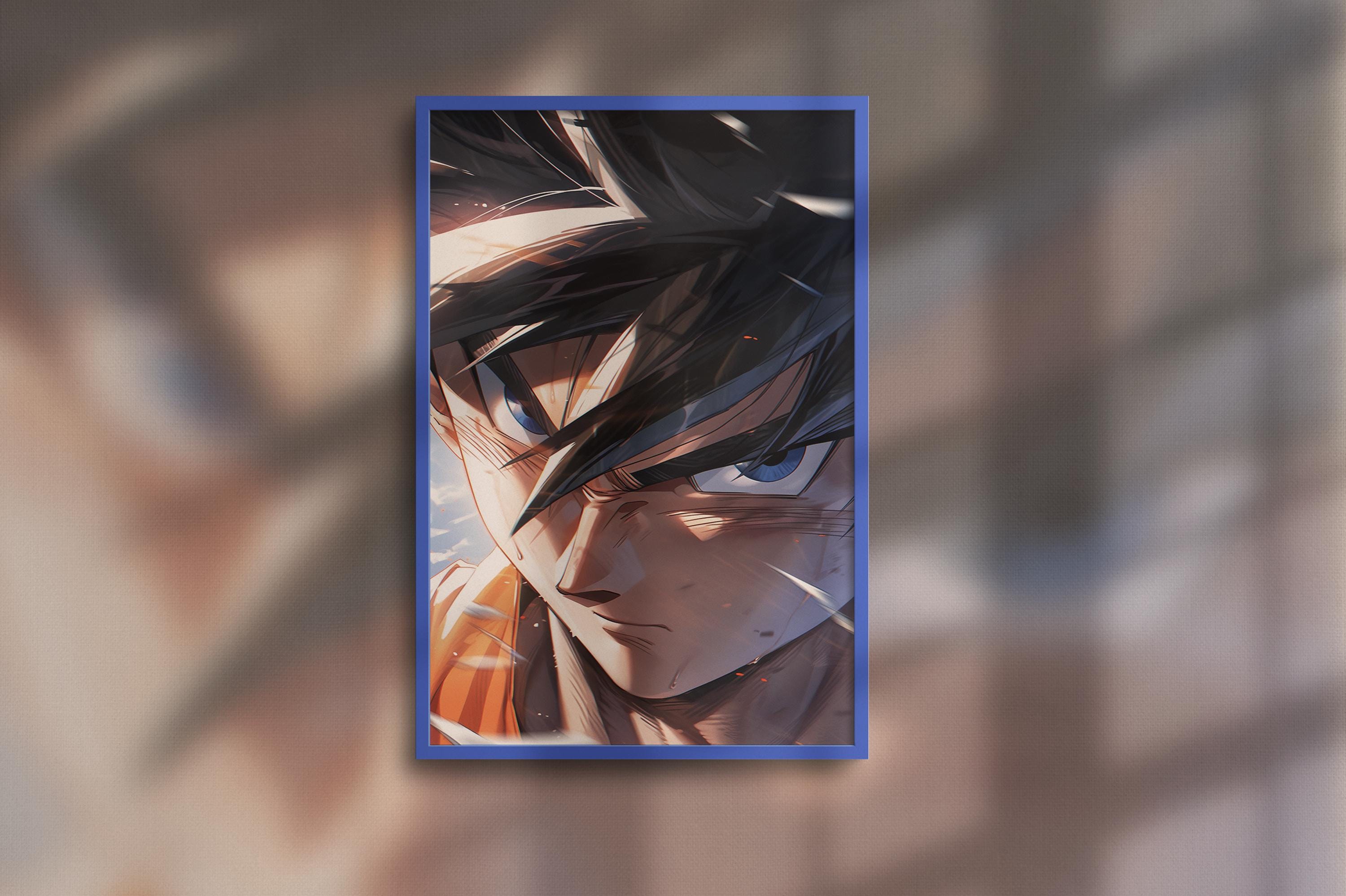 Son Goku Portrait DBZ Anime Wallpaper Digital Download Dragon Ball Z ...