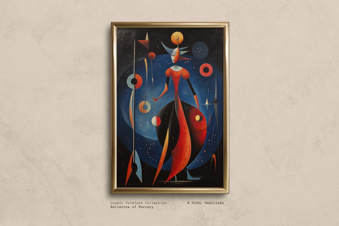 Ballerina of Mercury - Digital Art, Cosmic Art, Surrealism, Celestial ...