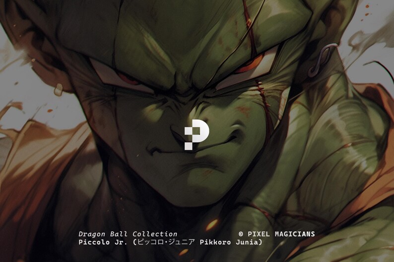 Piccolo Jr Portrait DBZ Anime Wallpaper Digital Download Dragon Ball Z ...
