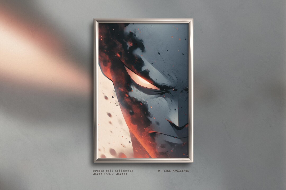 Jiren Portrait DBZ Anime Wallpaper Digital Download Dragon Ball Z Gift ...
