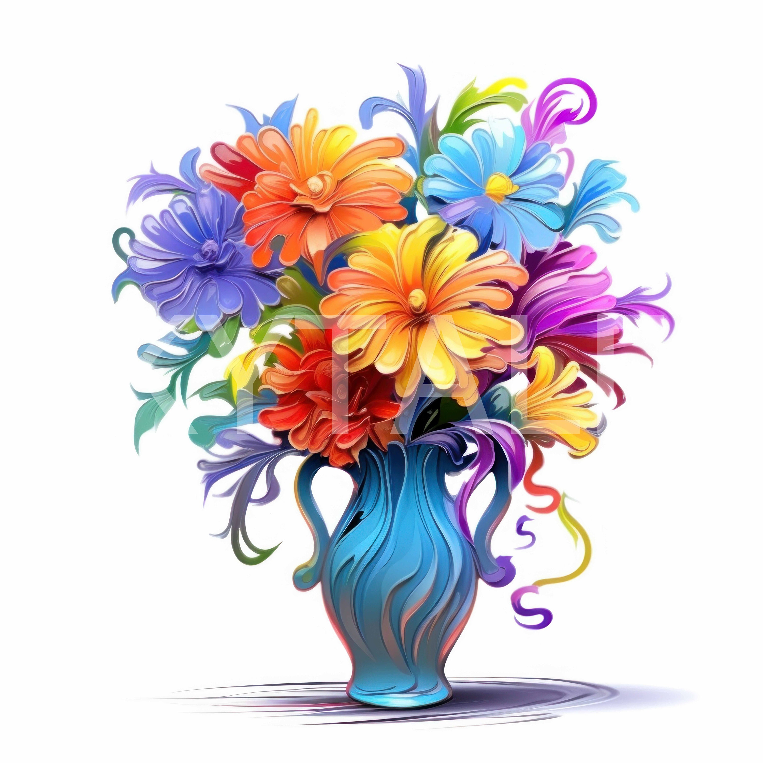 Vase With Flowers Clipart | 20x High Quality 8K Pictures | for Making ...