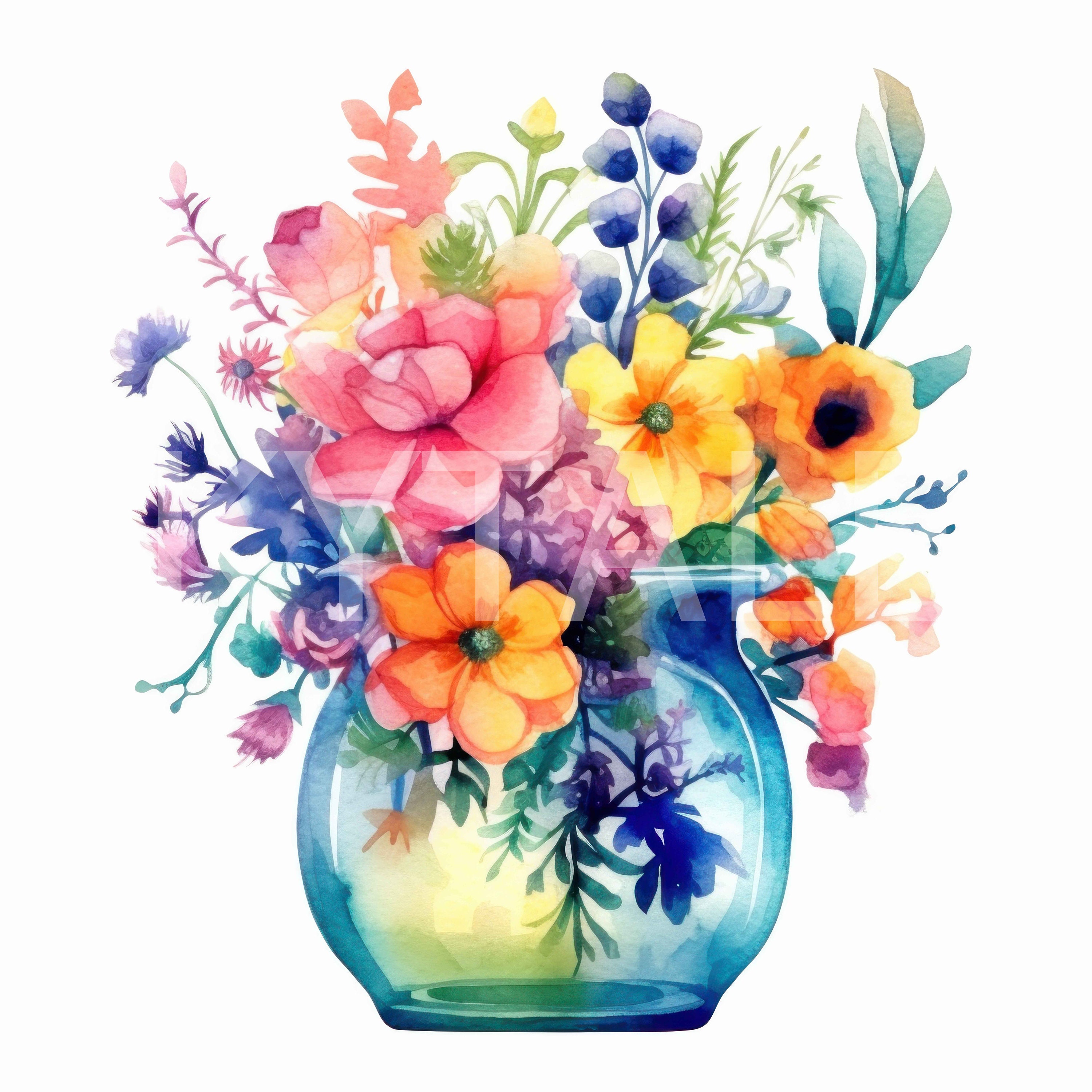 Vase With Flowers Clipart | 20x High Quality 8K Pictures | for Making ...