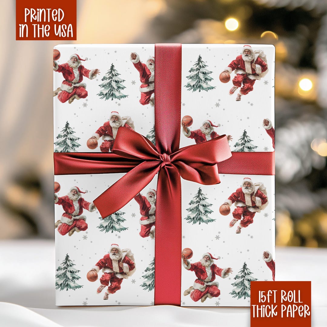 Basketball Wrapping Paper Roll Basketball Christmas Basketball Gift ...
