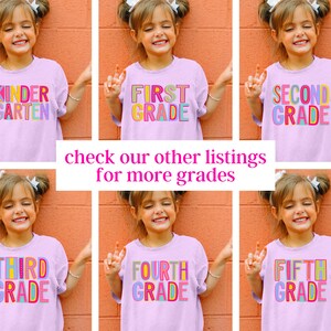 Second Grade Shirt, Back to School Shirt, Girls School Shirt, Custom ...