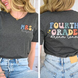 Fourth Grade Dream Team T-shirt, Fourth Grade Teacher Shirt, 4th Grade ...