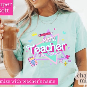 Math Teacher Shirt Retro Math Teacher Shirts High School Math Teacher ...