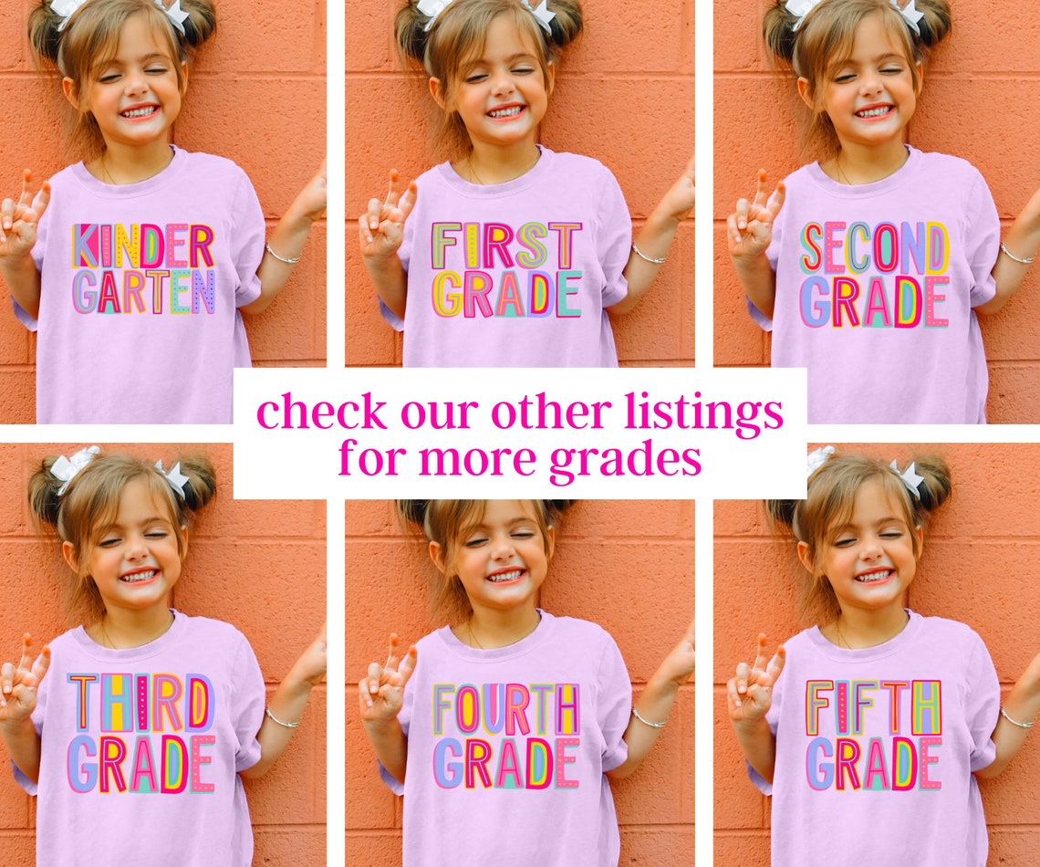 Fourth Grade Shirt, Back to School Shirt, Girls School Shirt, Custom ...
