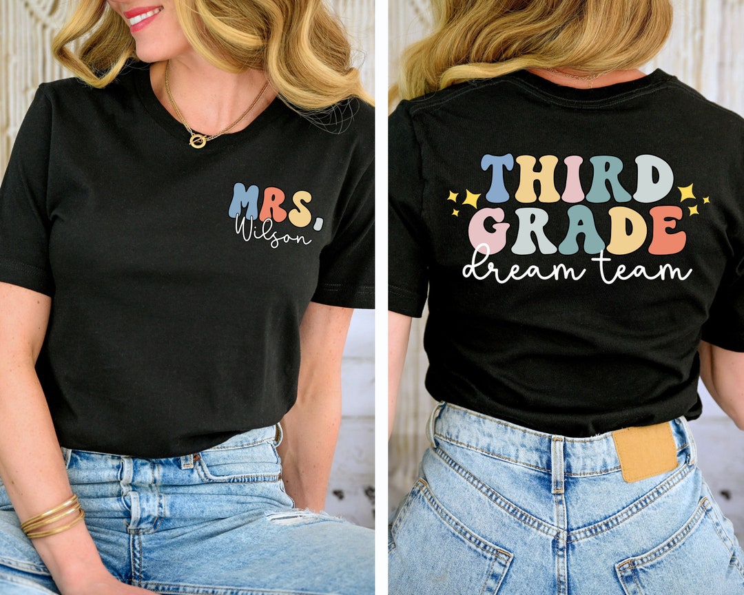Third Grade Dream Team T-shirt, Third Grade Teacher Shirt, 3rd Grade ...