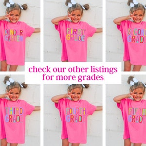 Second Grade Shirt, Back to School Shirt, Girls School Shirt, Custom ...