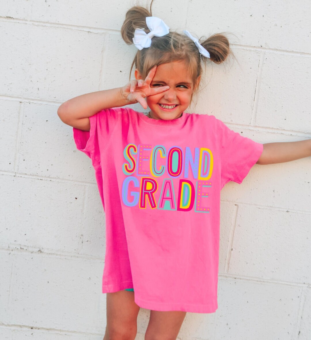 Second Grade Shirt, Back to School Shirt, Girls School Shirt, Custom ...