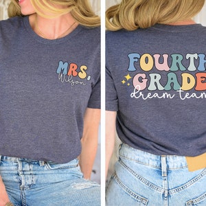 Fourth Grade Dream Team T-shirt, Fourth Grade Teacher Shirt, 4th Grade ...