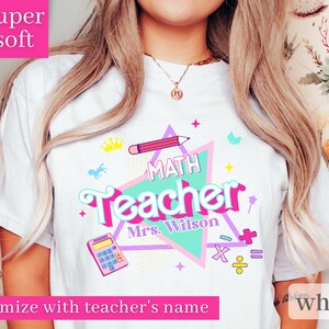 Math Teacher Shirt Retro Math Teacher Shirts High School Math Teacher ...