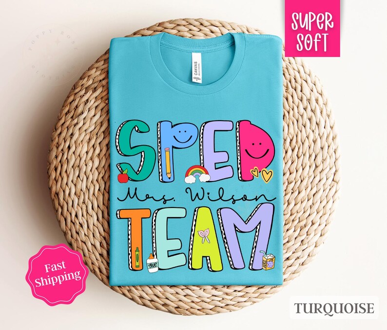 Personalized SPED Teacher Shirt, Custom Special Education Teacher Shirt ...