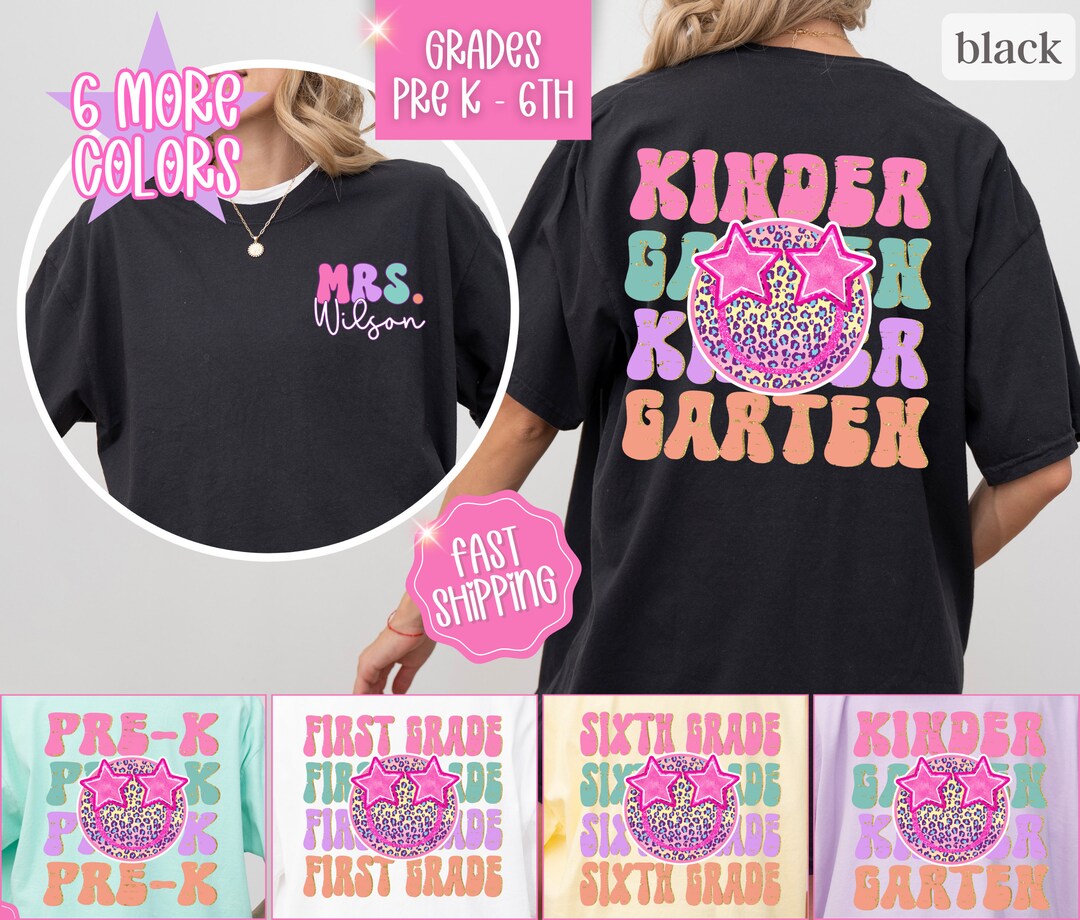 Custom Teacher Grade Shirt Comfort Colors®, Teacher Team Shirts ...
