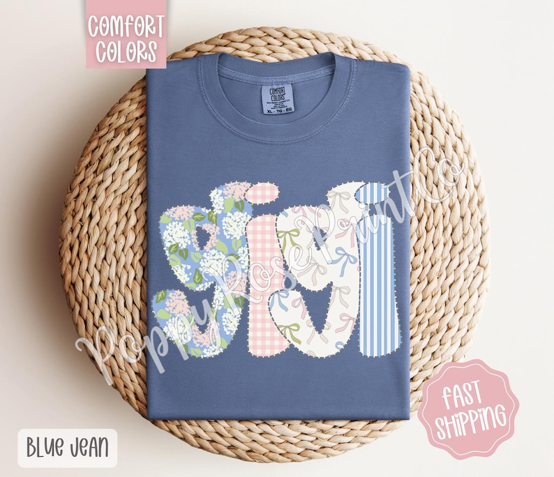 Floral Gigi Comfort Colors Shirt, Cute Spring Grandma Tshirt, Coquette ...