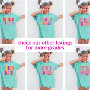 Second Grade Shirt, Back to School Shirt, Girls School Shirt, Custom ...