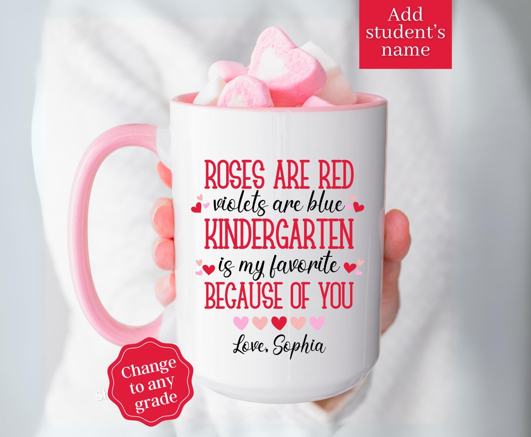 Teacher Valentines Gift, Teacher Valentines Mug, Custom Teacher Mug ...