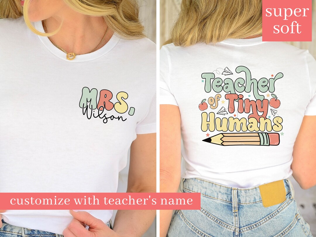 Customized Name Teacher Shirt, Personalized Teacher Shirt, Best Teacher ...