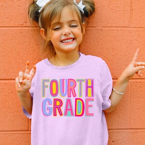 Fourth Grade Shirt, Back to School Shirt, Girls School Shirt, Custom ...