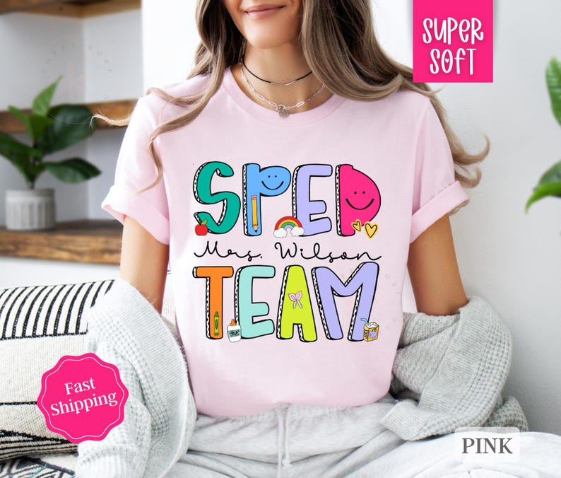 Personalized SPED Teacher Shirt, Custom Special Education Teacher Shirt ...