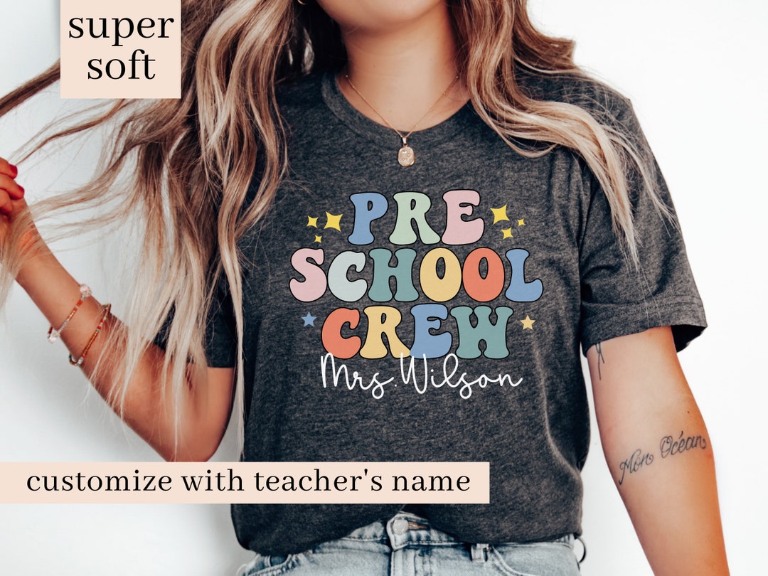 Preschool Crew, Pre-k Squad, Prek Teacher Shirt, Prek Teacher Team ...