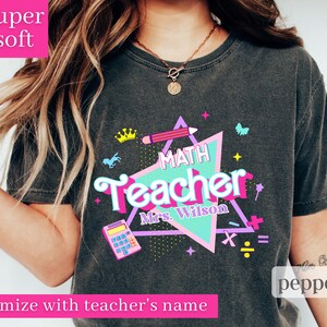 Math Teacher Shirt Retro Math Teacher Shirts High School Math Teacher ...