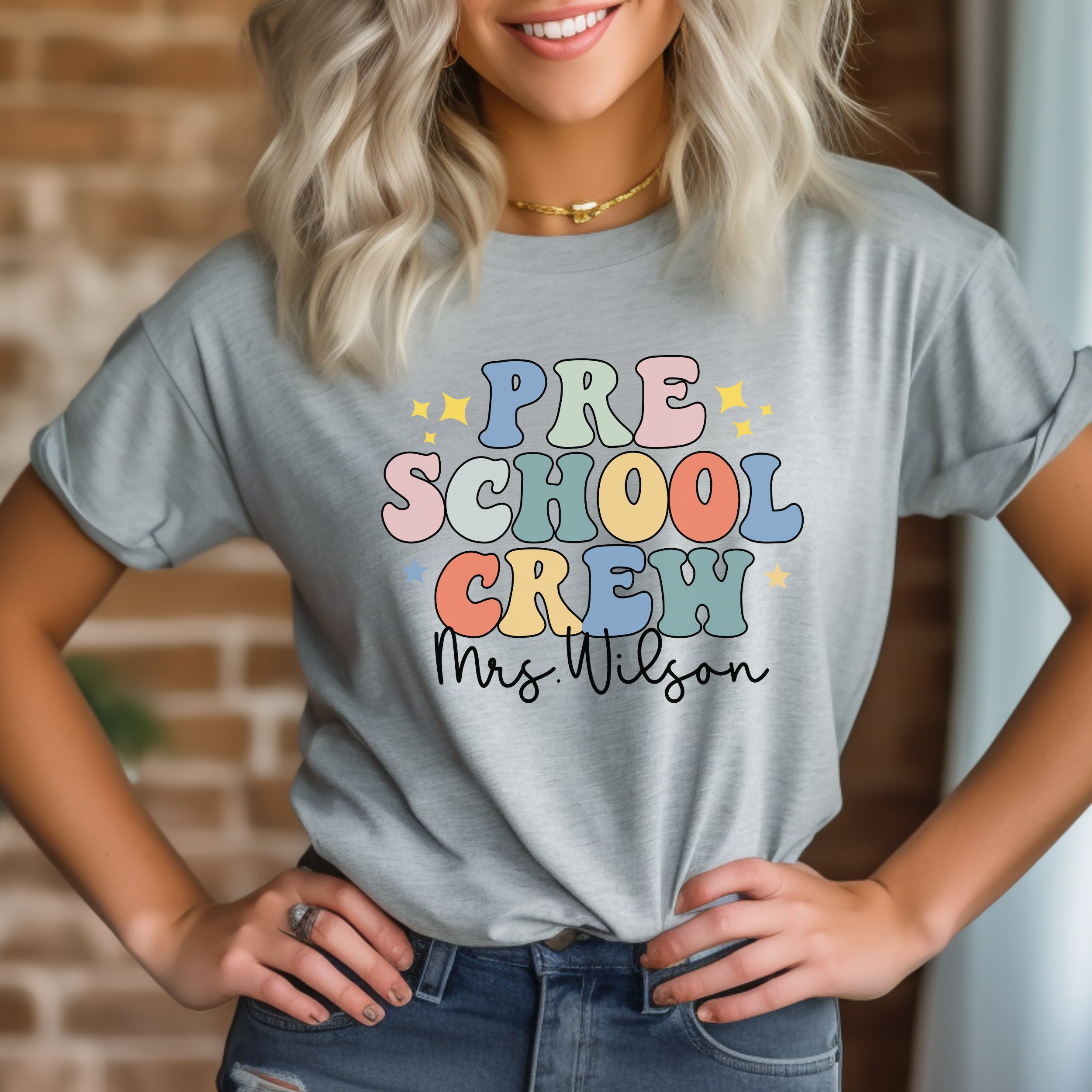 Preschool Crew Pre-k Squad Prek Teacher Shirt Prek Teacher - Etsy
