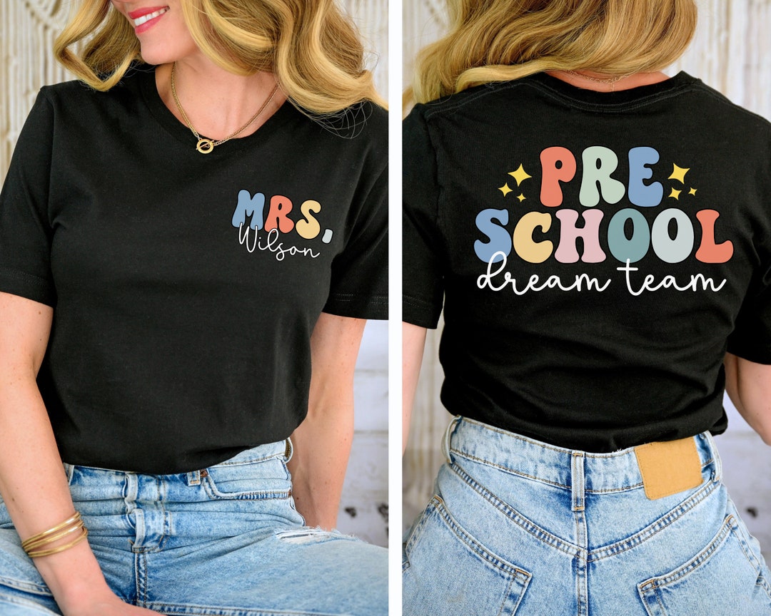 Preschool Teacher Shirt, Custom Preschool Shirt for Teacher T Shirt ...