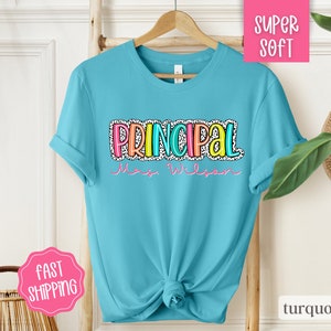 Personalized Principal T Shirt, Custom Gift for Principal, Teacher ...