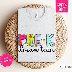PRE K Dream Team Shirt, Preschool Teacher Team Shirts, Preschool Crew ...