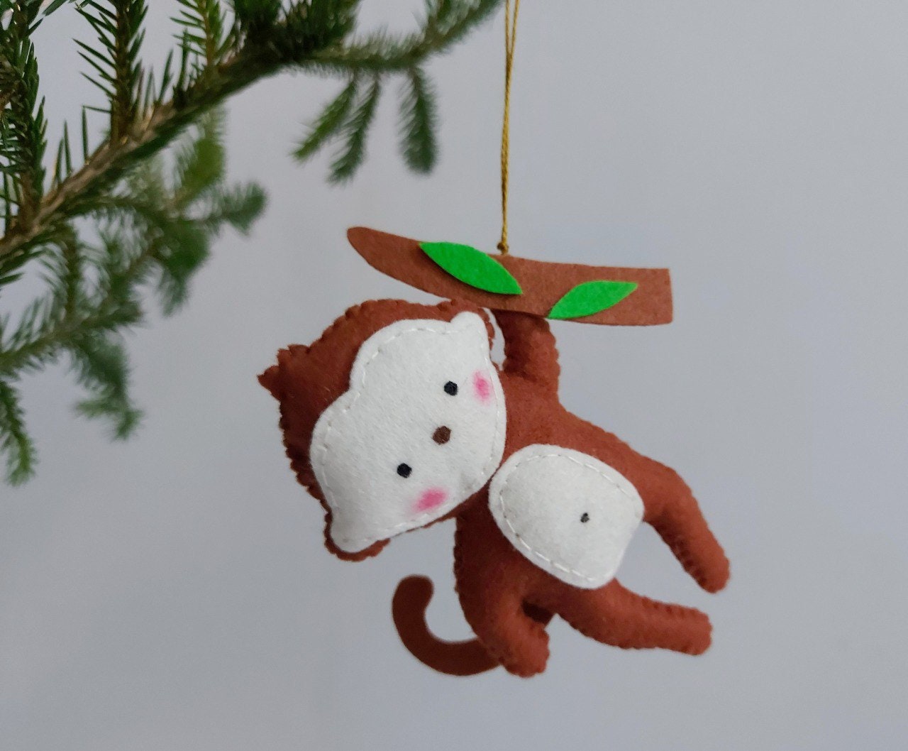 DIY Monkey Plushie Sewing Pattern Jungle Baby Shower Decor Instant ...