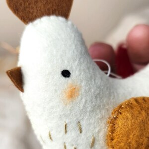 Felt Chicken Sewing Pattern - DIY Tutorial - Etsy
