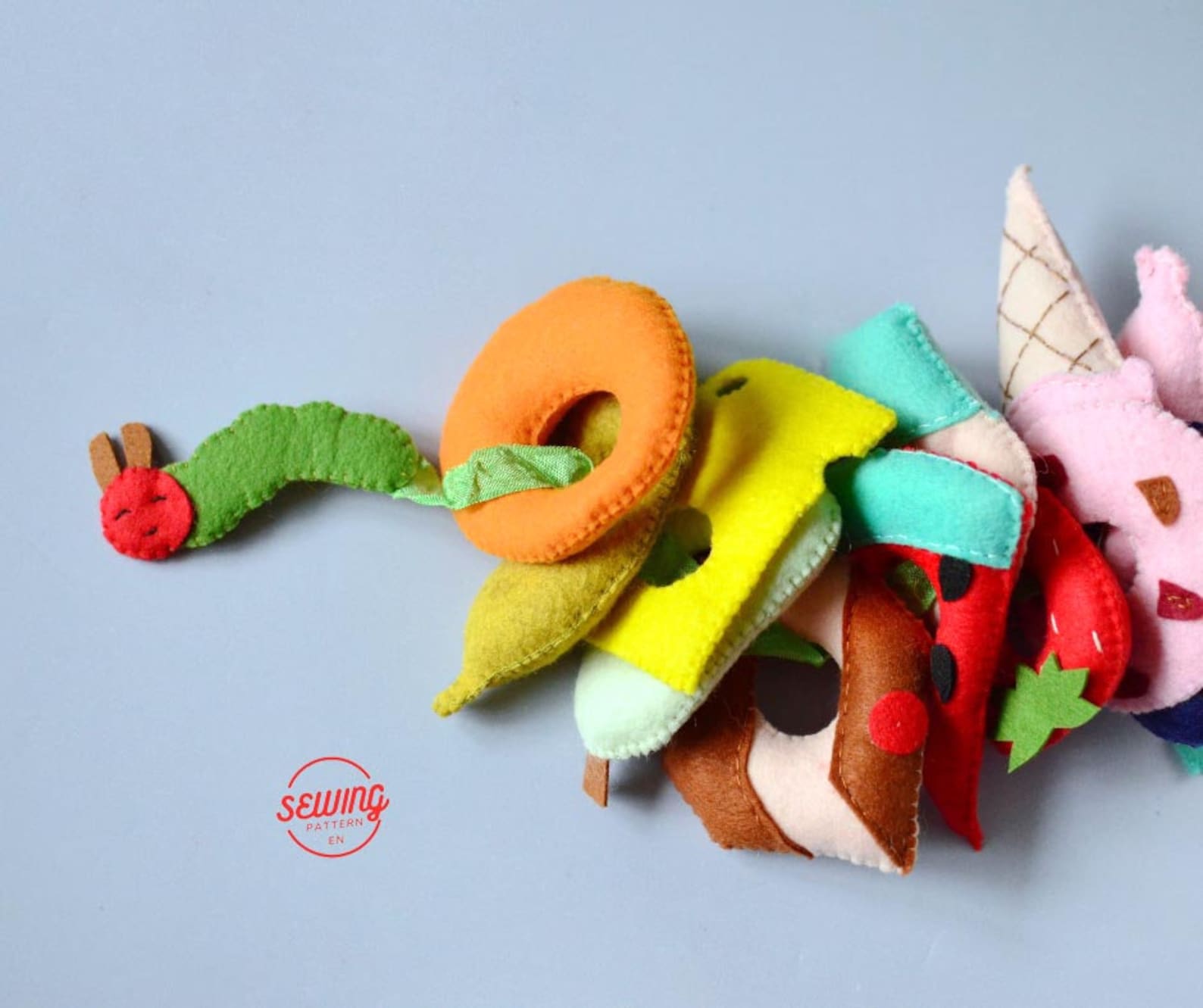 Felt Hungry Caterpillar Toy Pattern Set: Sensory Play (PDF Pattern) - Etsy