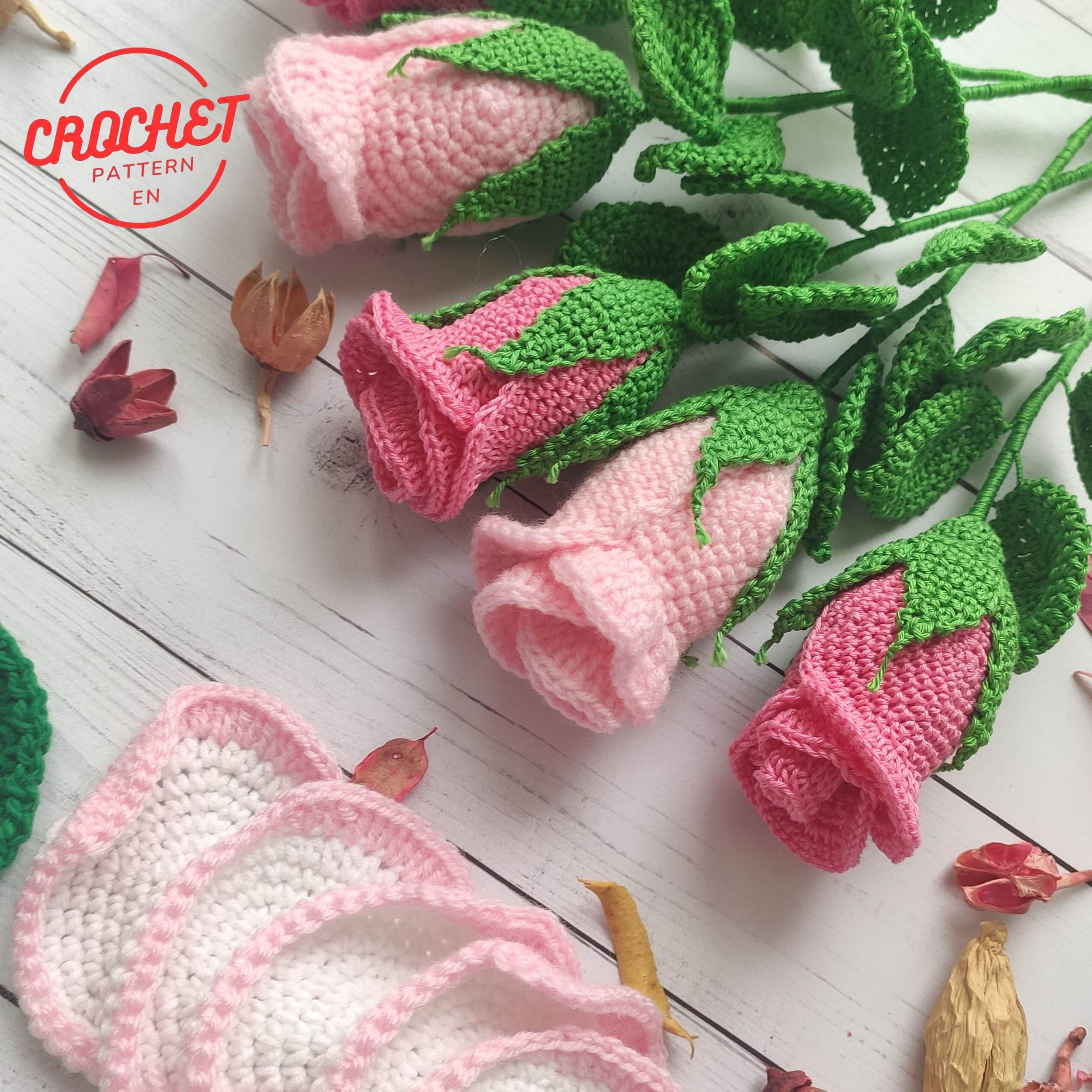 Gorgeous Crochet Rose Pattern Perfect for Easter or Mother's Day Gift ...