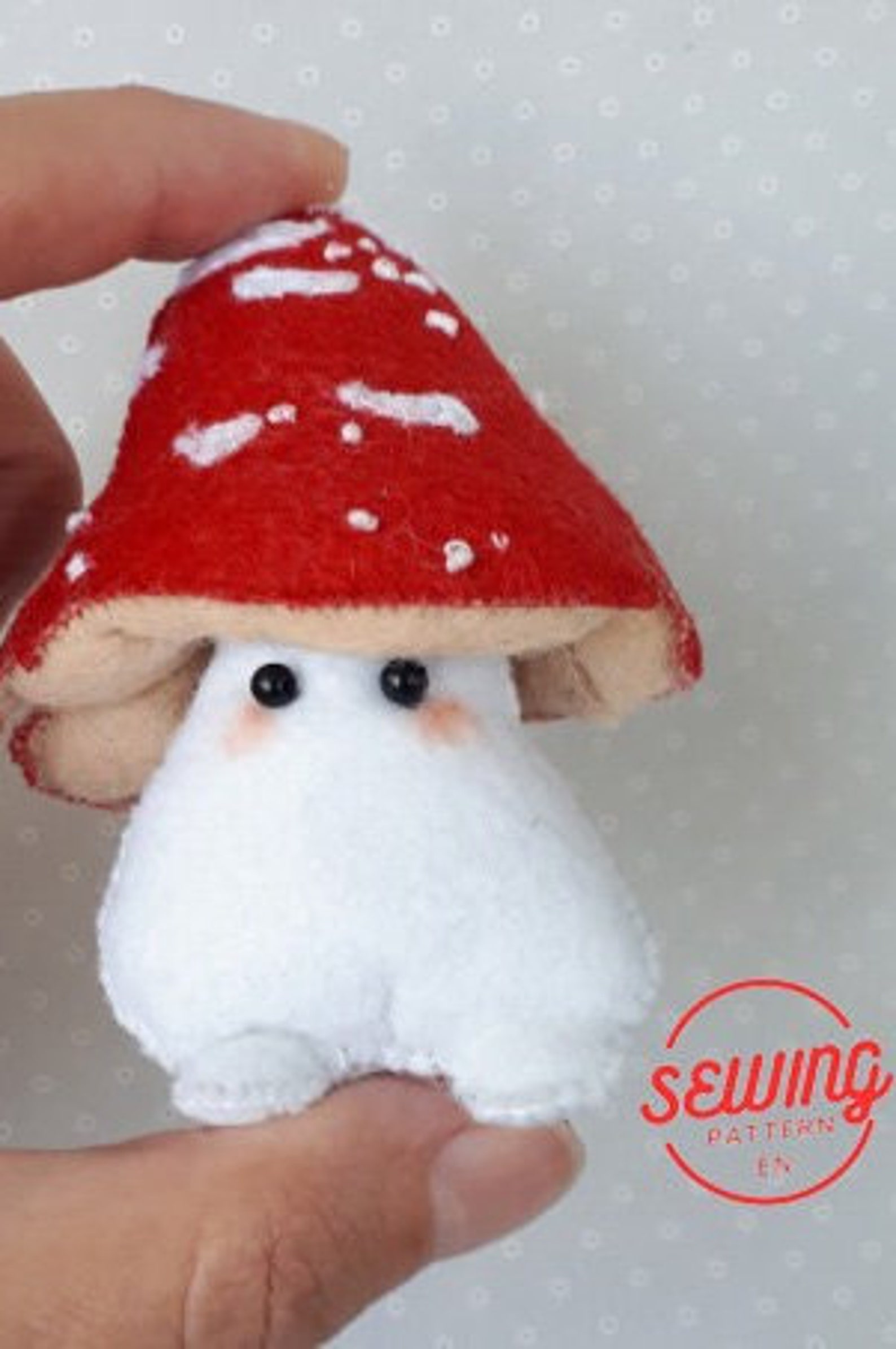 Small Mushroom Doll Pattern Cute Mushroom Decor for Nursery Felt ...